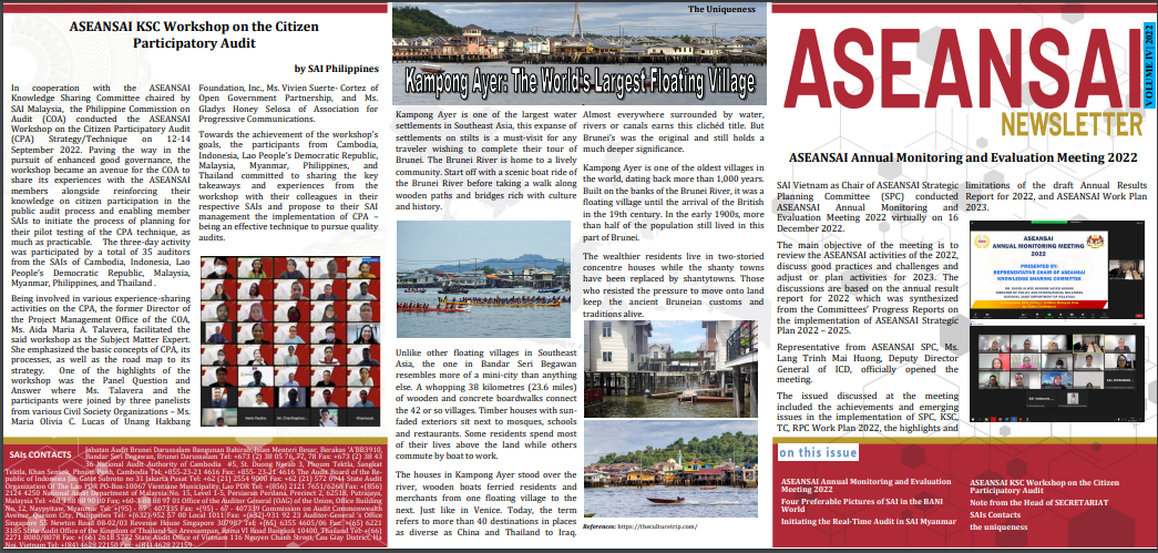 ASEANSAI Newsletter Vol IV 2022 ASEANSAI